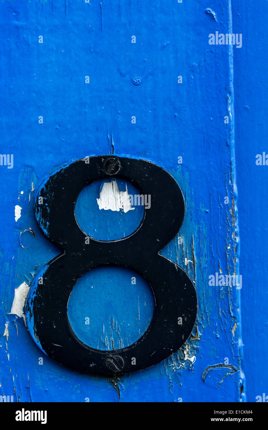 Door number - Or 8 Top Tips. Even number on door Stock Photo - Alamy