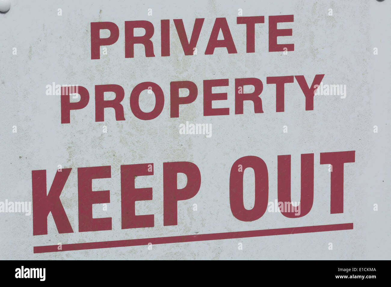 Privacy sign. Trespassing concept Stock Photo - Alamy