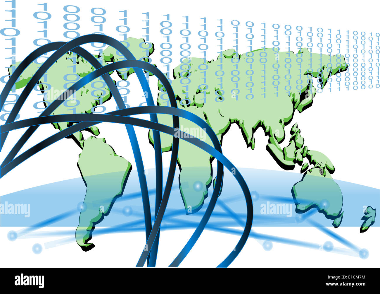 World map interconnected concept global hi-res stock photography and ...