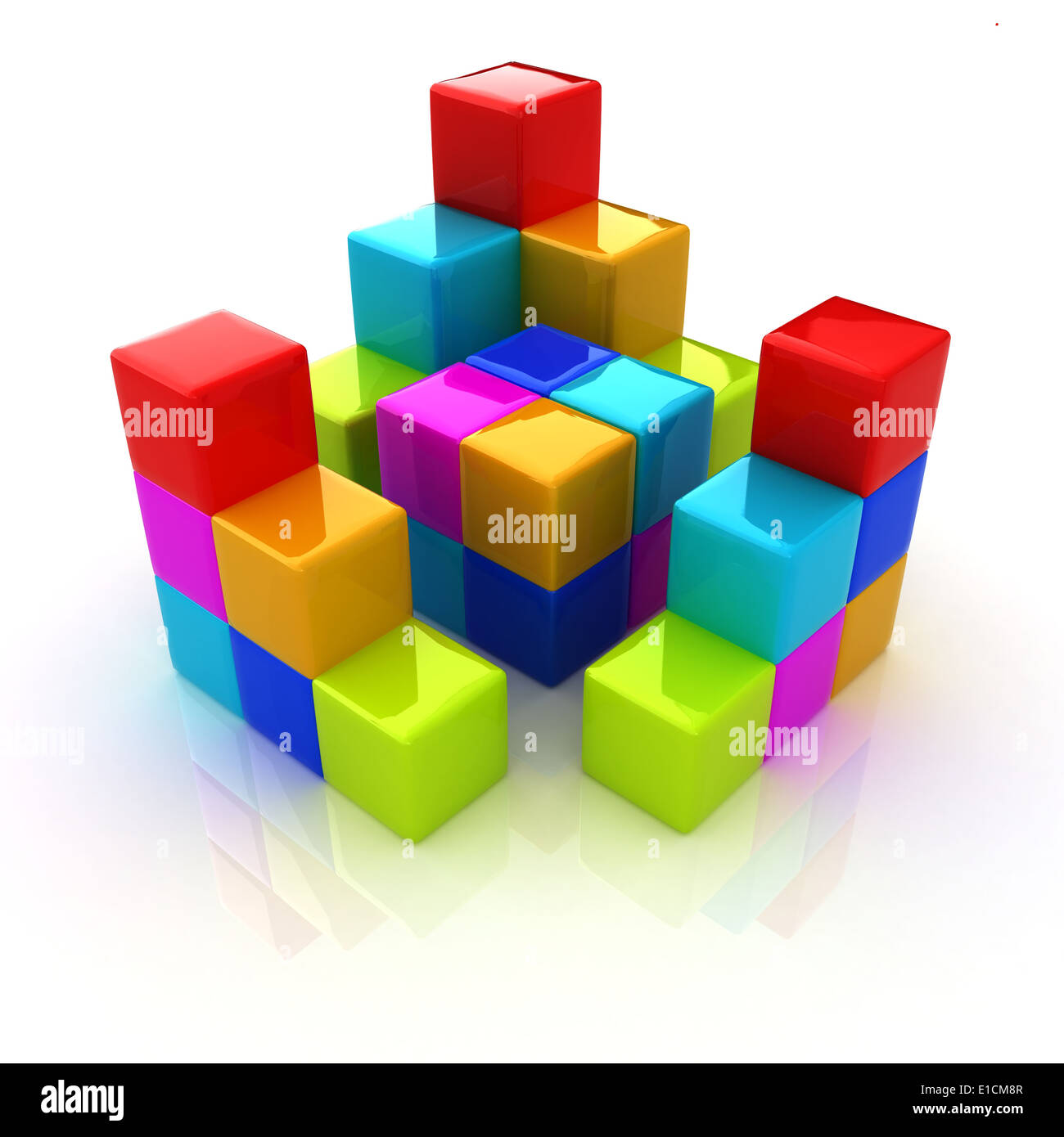 colorful block diagram Stock Photo - Alamy
