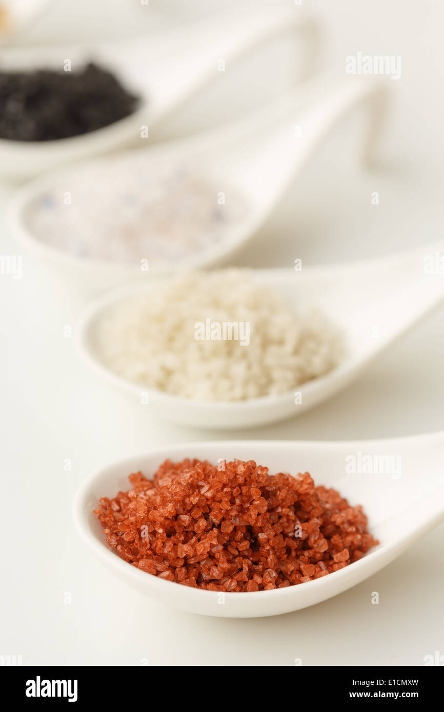 Variety of salts hi-res stock photography and images - Alamy