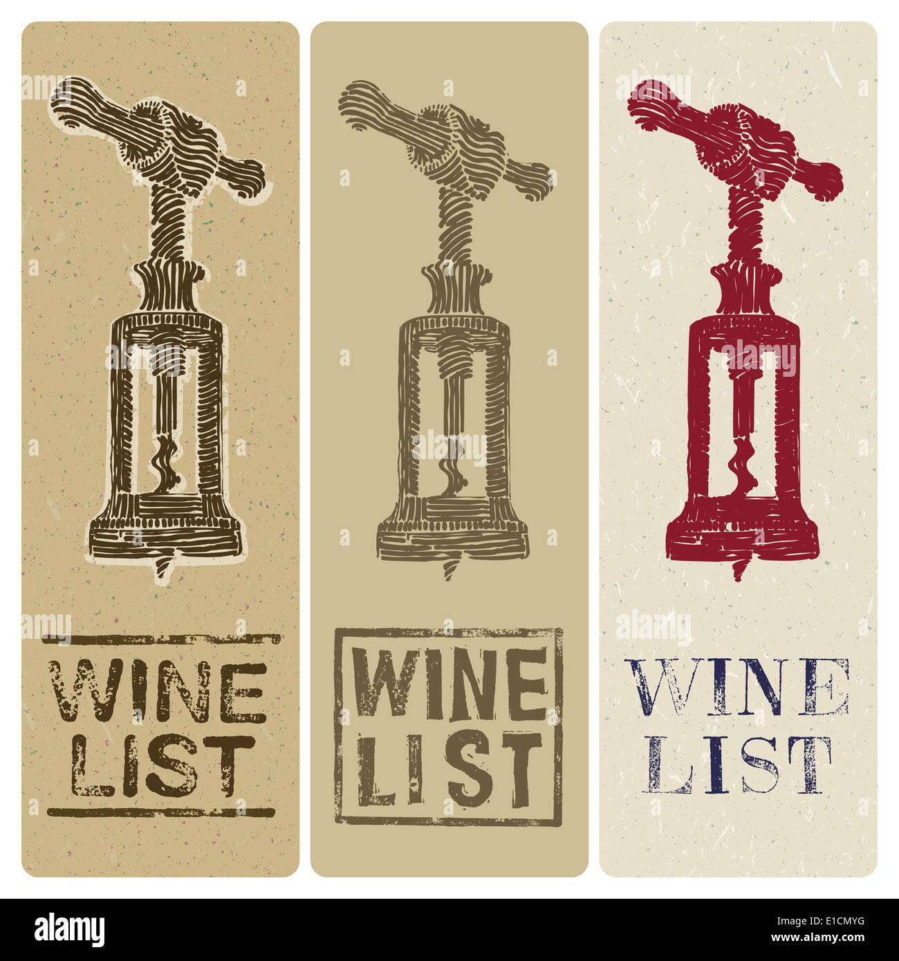 wine list slim covers Stock Photo - Alamy