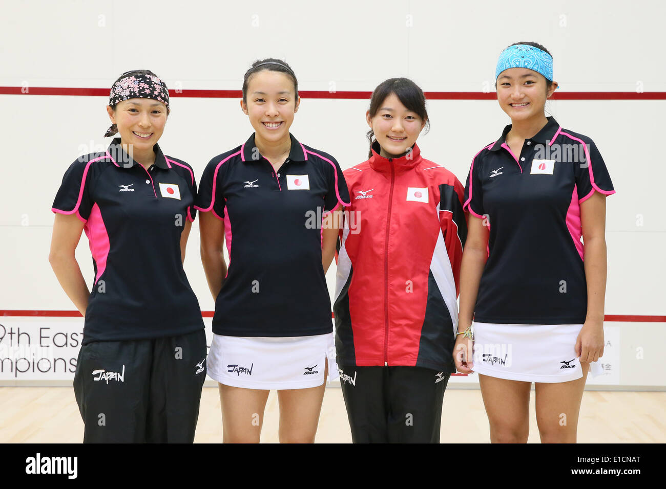Spa Shirokane, Tokyo, Japan. 30th May, 2014. (L-R) Chinatsu Matsui, Misaki Kobayashi, Risa ...