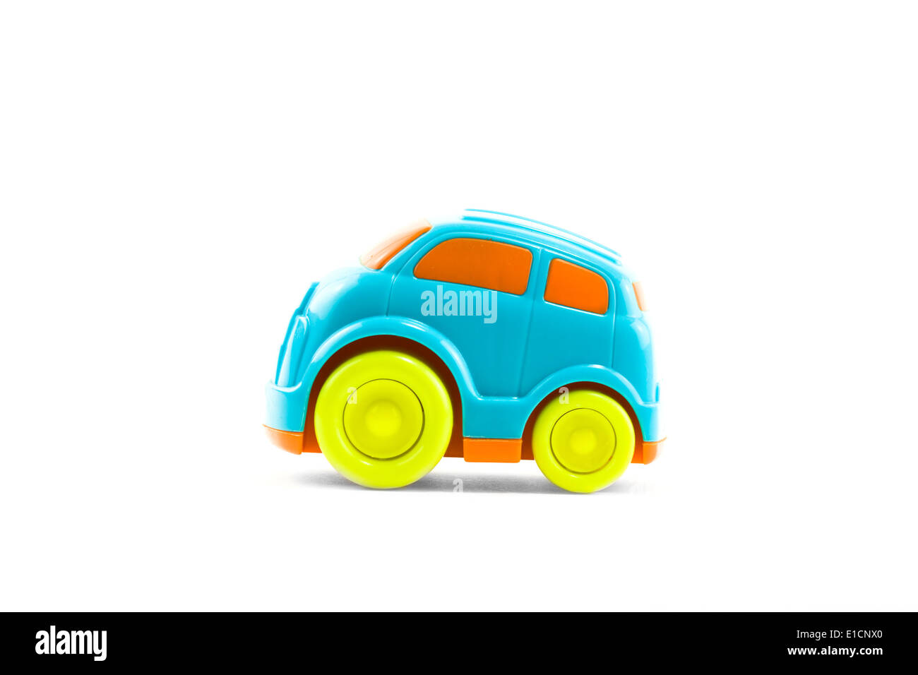 blue toy car made out of plastic Stock Photo - Alamy