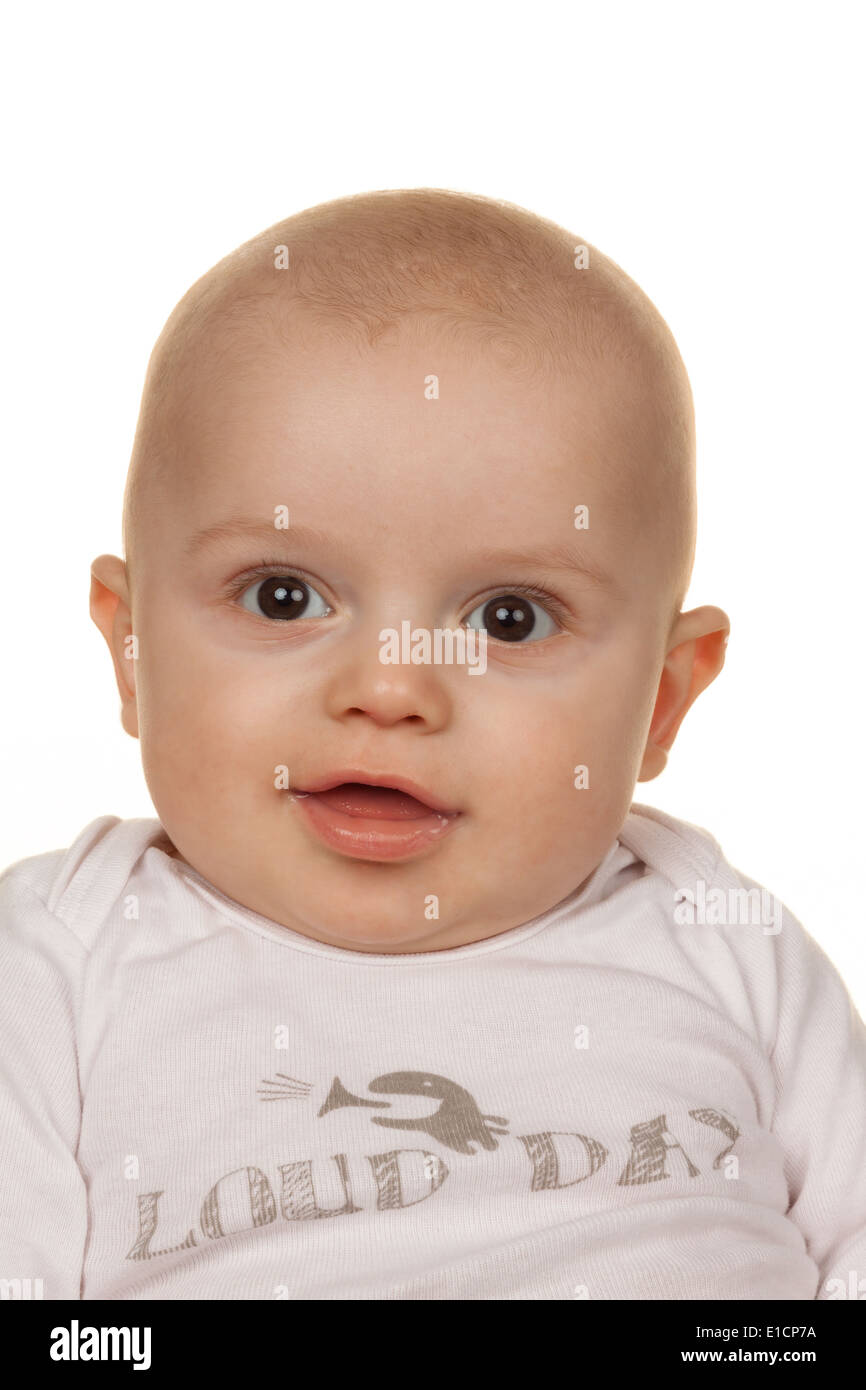 Face and portrait of a wondering little baby Stock Photo - Alamy