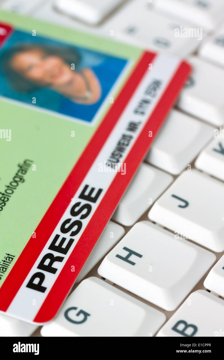 Journalist id card hi-res stock photography and images - Alamy