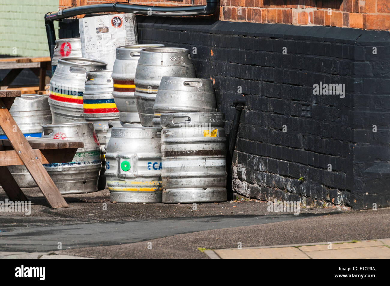 Kegs stacked hi-res stock photography and images - Alamy