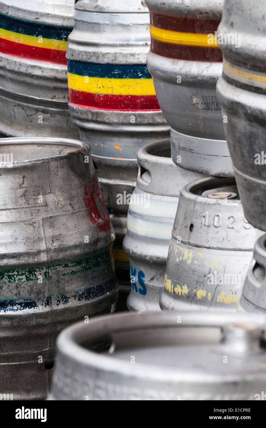 A stack of beer kegs hi-res stock photography and images - Alamy