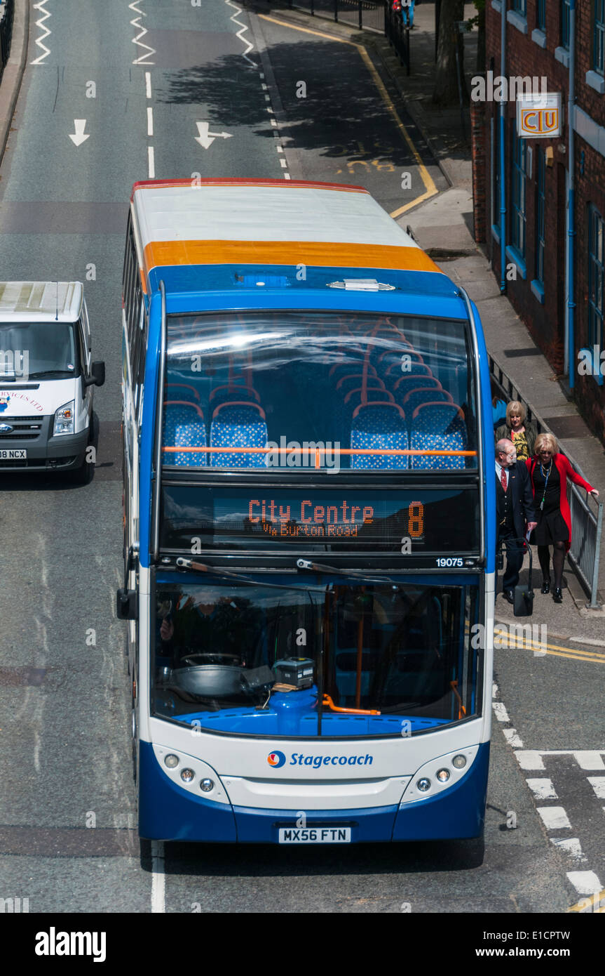 A Stagecoach Alexander-Dennis Enviro 400 double decker bus operating ...