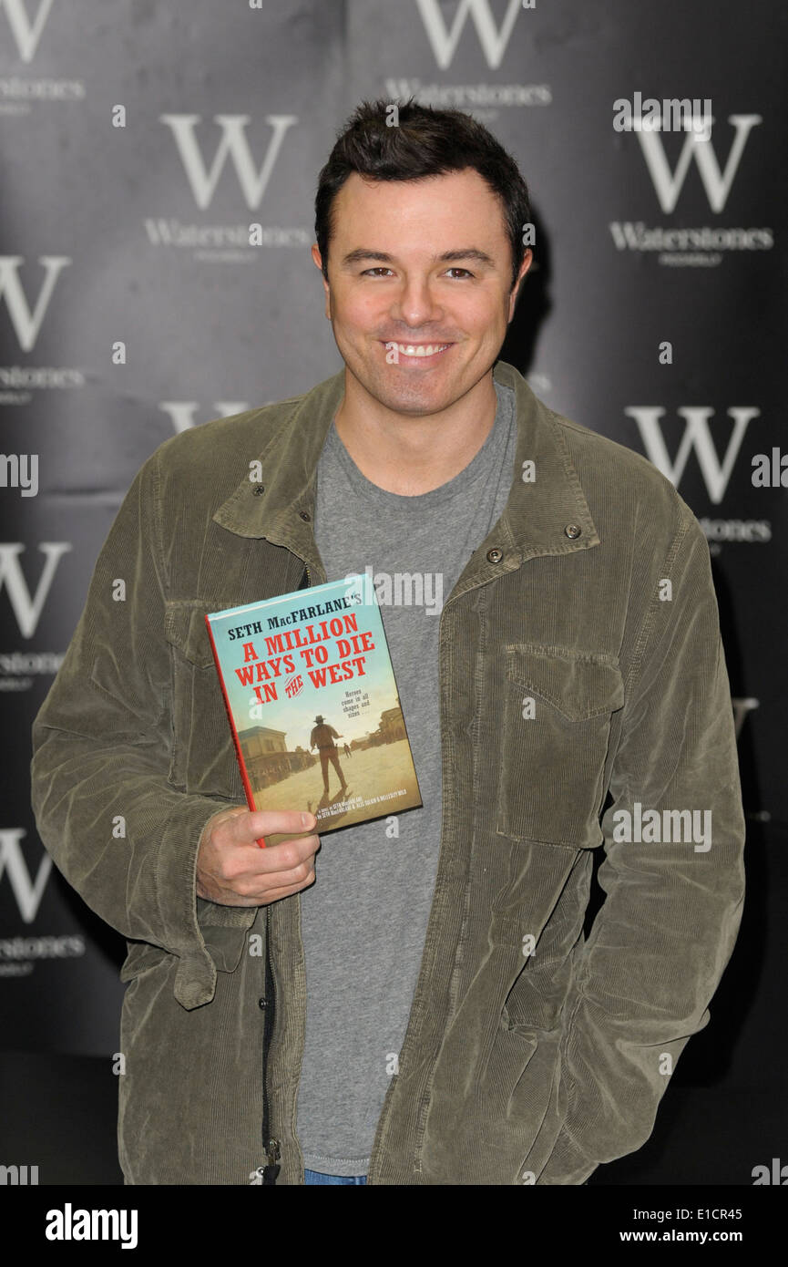 London, 27/05/2014 : Seth MacFarlane book signing at Waterstones ...