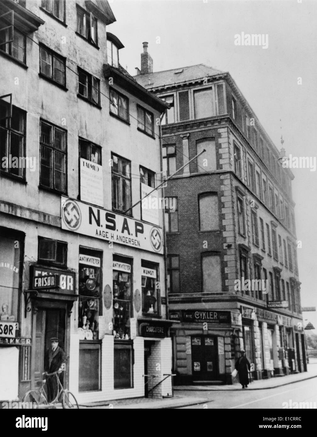 Nazi headquarters in Copenhagen during the World War 2, German ...