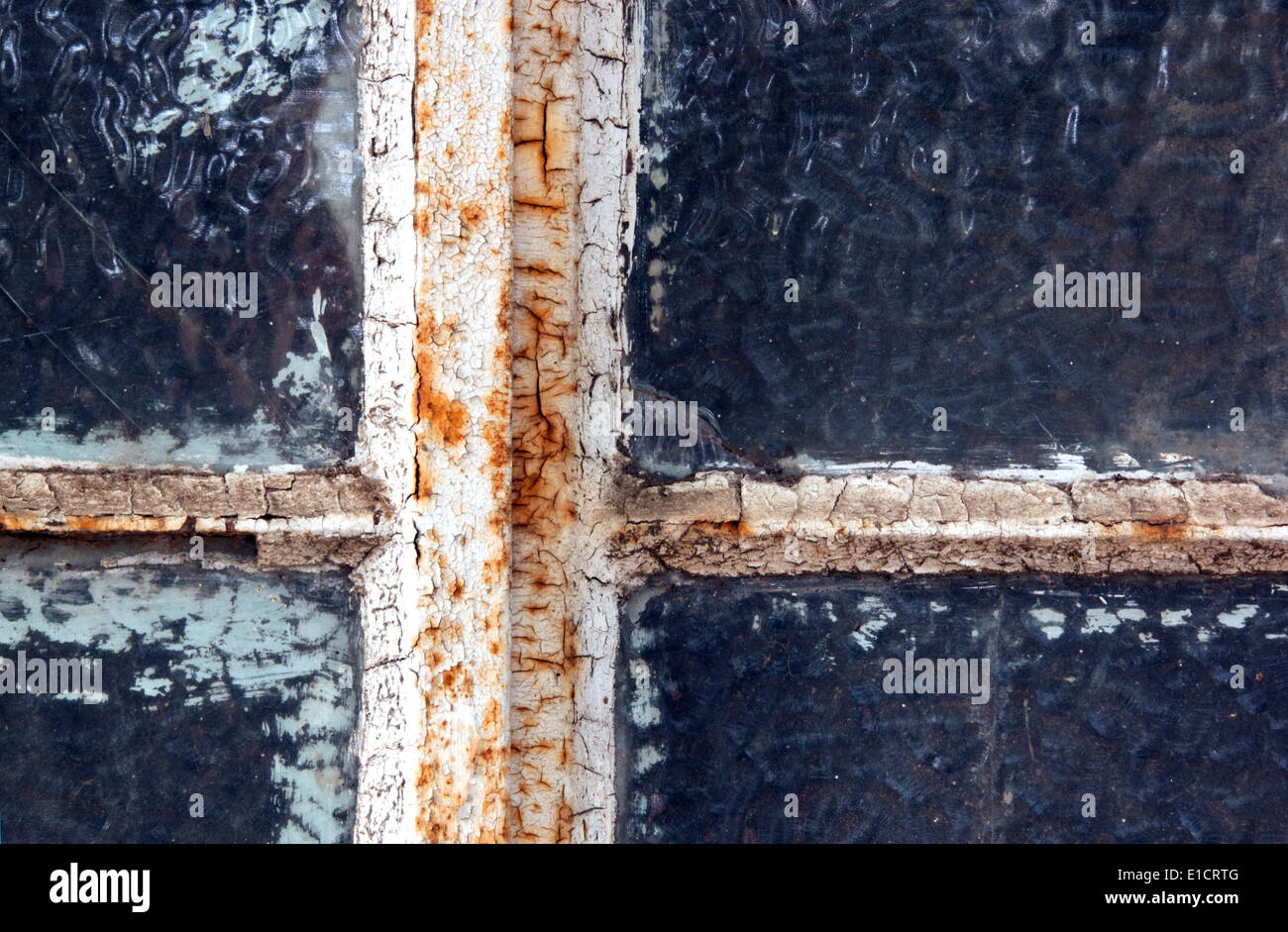rusted neglected window frame with flaking putty Stock Photo - Alamy
