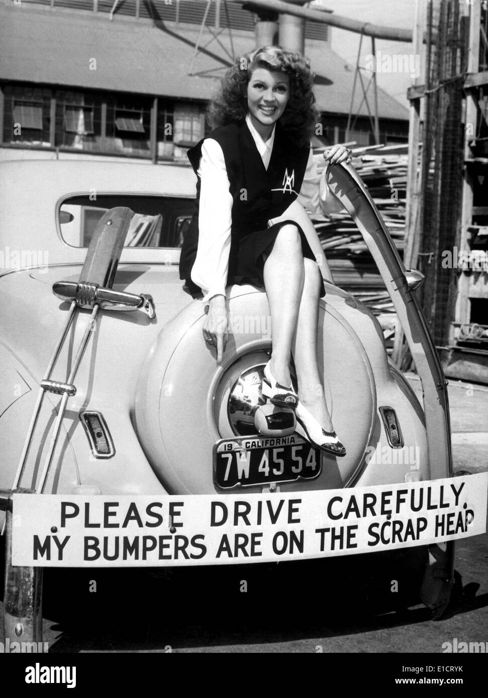 Movie star Rita Hayworth sacrificed her bumpers for World War 2 scrap ...