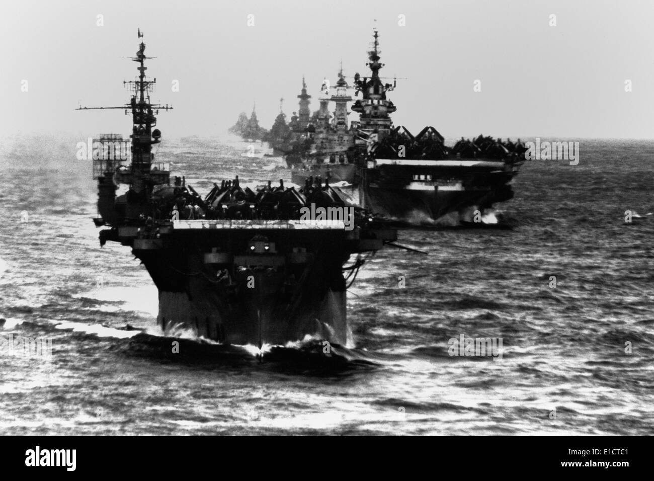 Task Group 38.3 entering Ulithi anchorage after the Philippine invasion ...