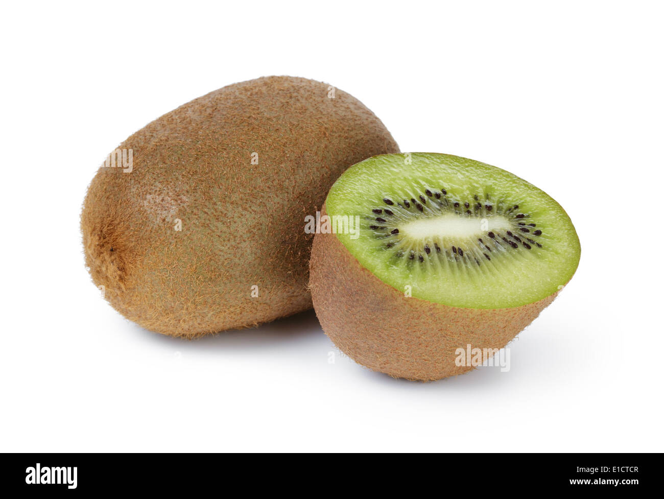 fresh ripe kiwi fruits, isolated on white background Stock Photo - Alamy