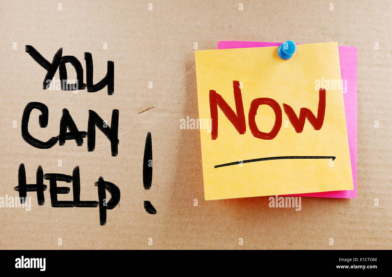You Can Help Concept Stock Photo - Alamy