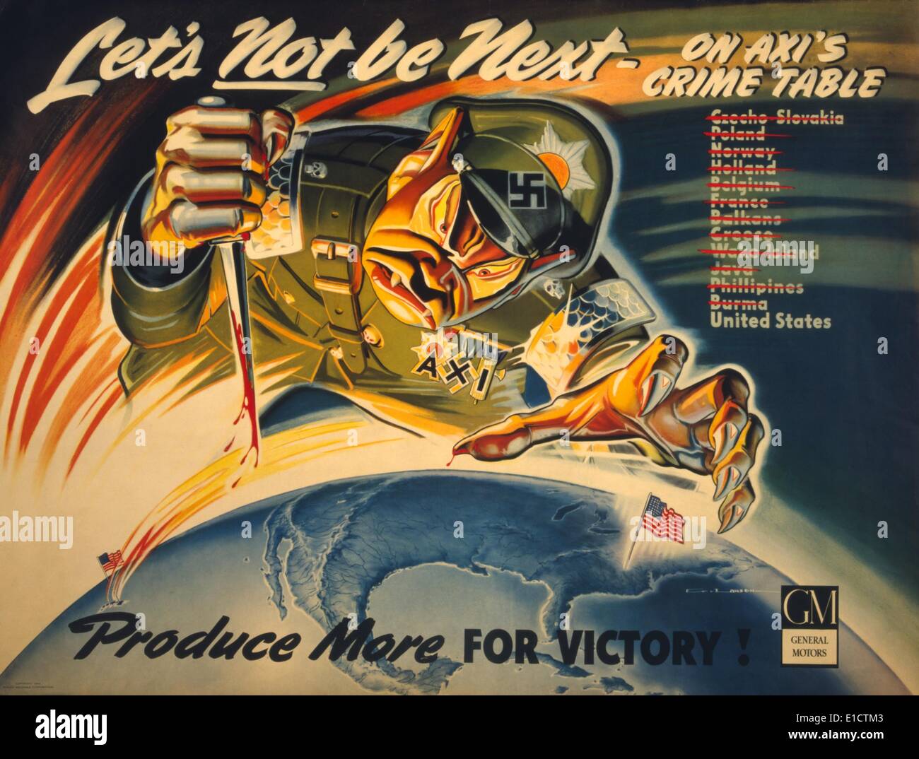 Propaganda poster world war 2 axis hi-res stock photography and images ...