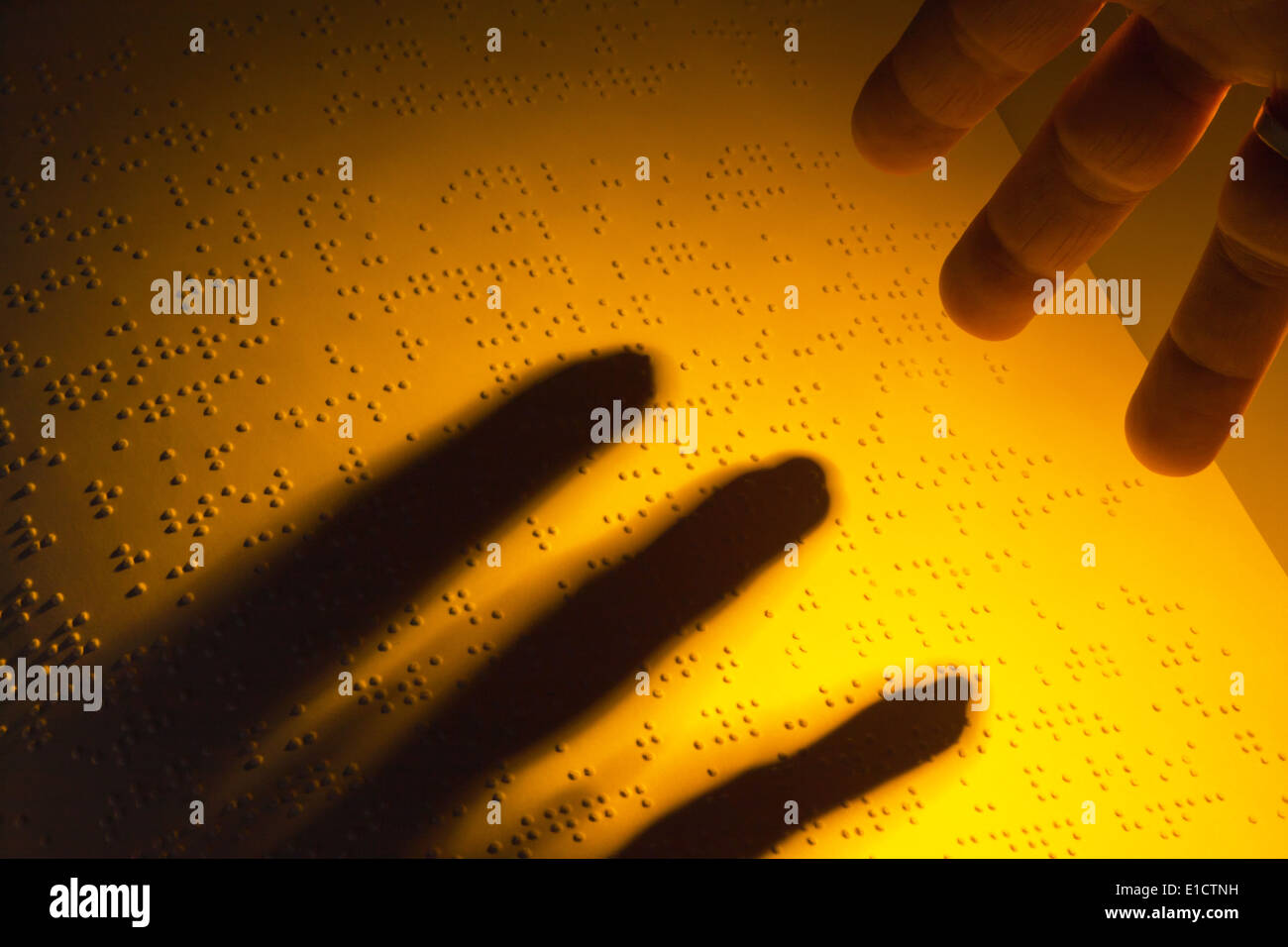 A book written in Braille. Braille for the blind Stock Photo - Alamy