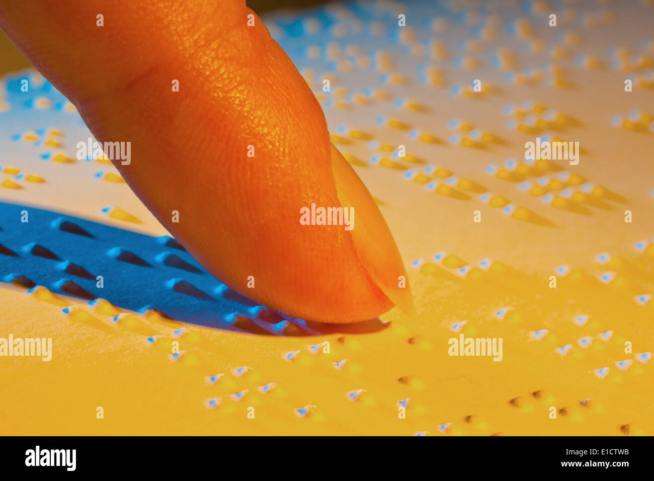 A book written in Braille. Braille for the blind Stock Photo - Alamy
