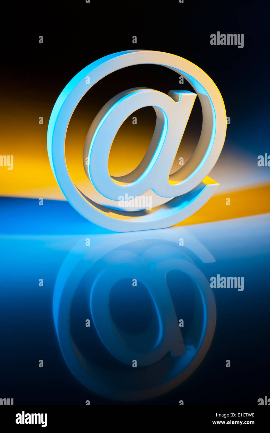 The e-mail symbol. Modern communication on the Internet Stock Photo - Alamy