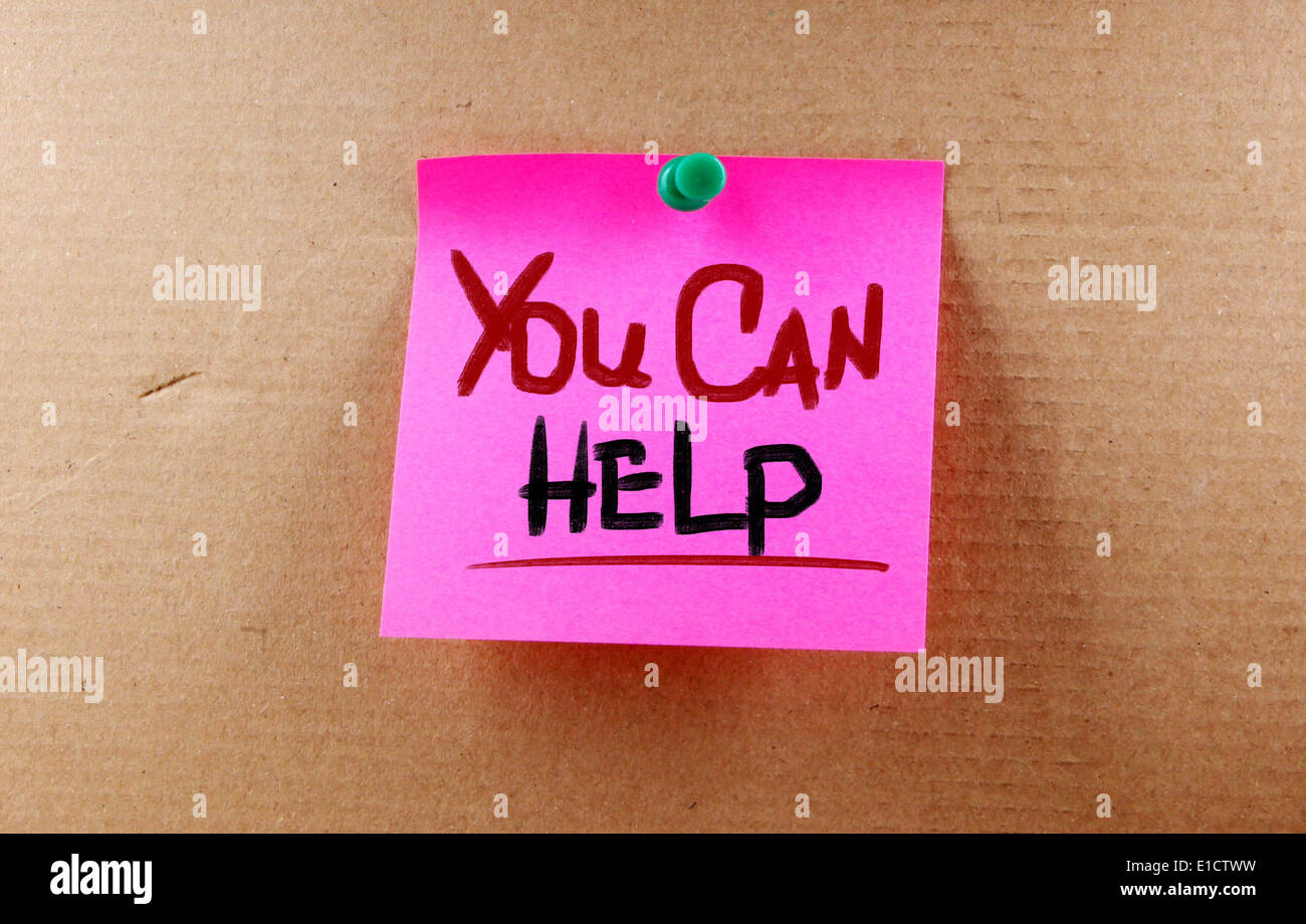 You Can Help Concept Stock Photo - Alamy