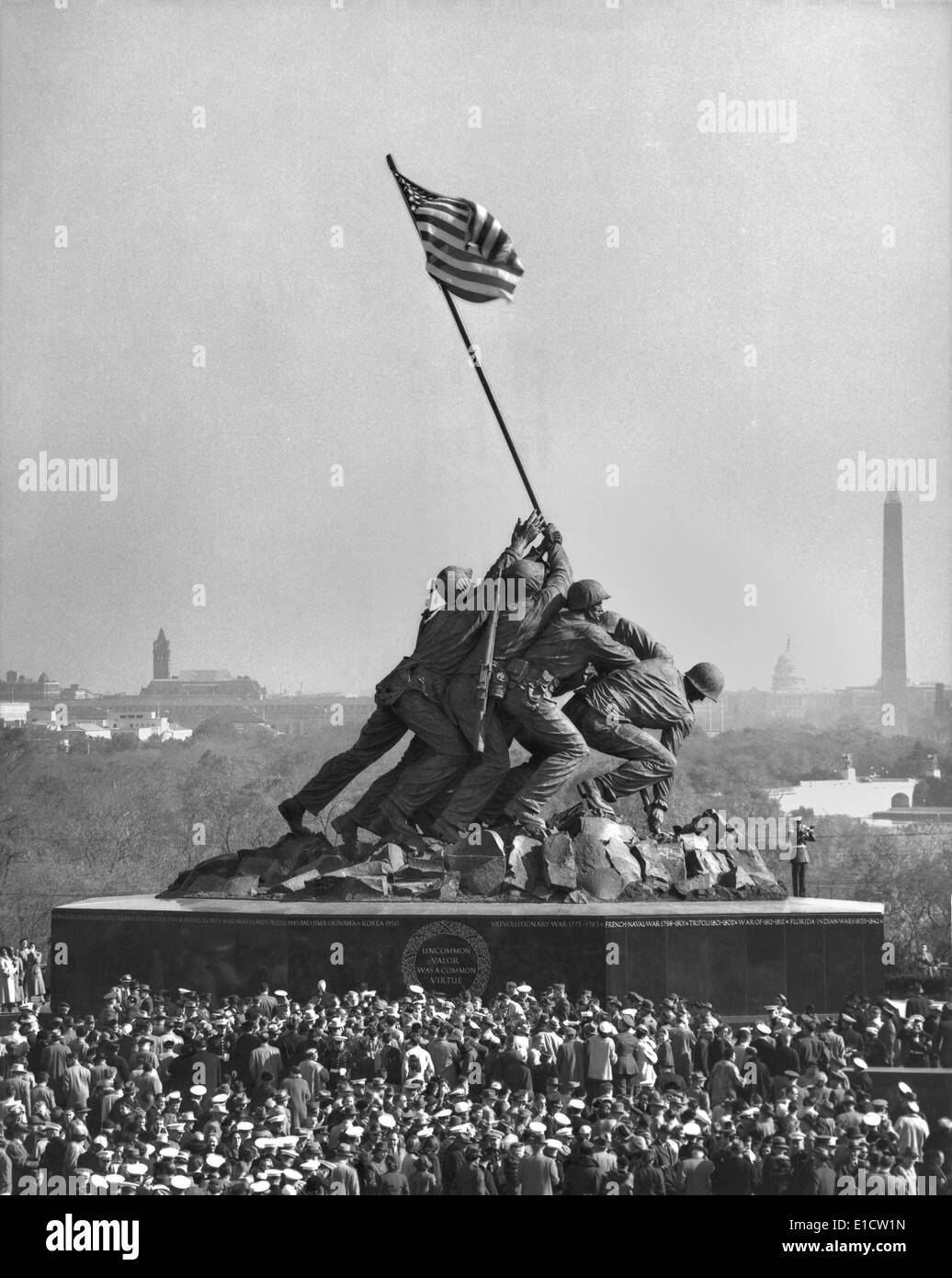 Dedication of the Marine Corps War Memorial next to Arlington National ...