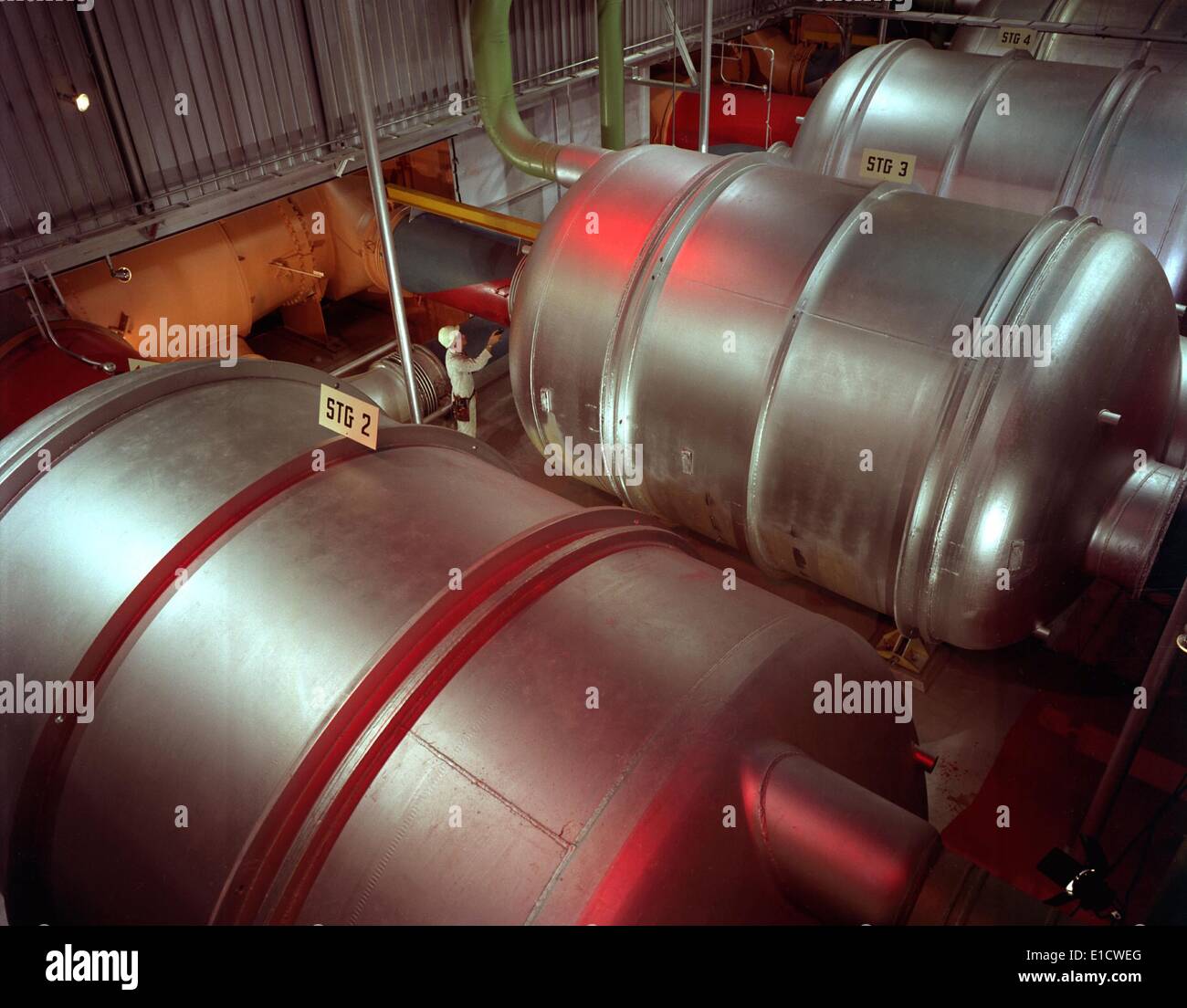 Huge compressors and converters at the Atomic Energy Commission's Oak ...