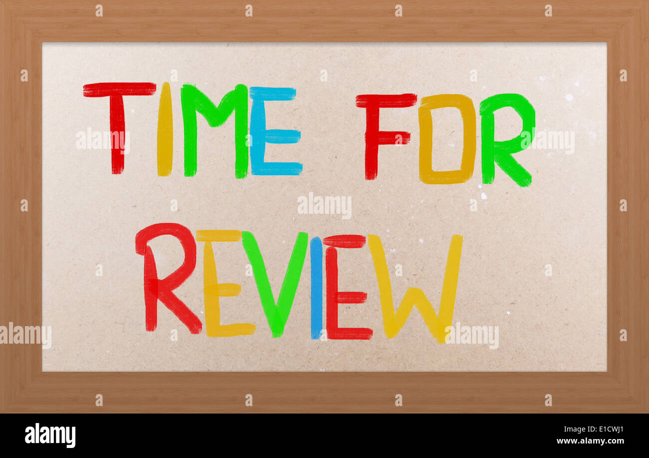 Time For Review Concept Stock Photo - Alamy
