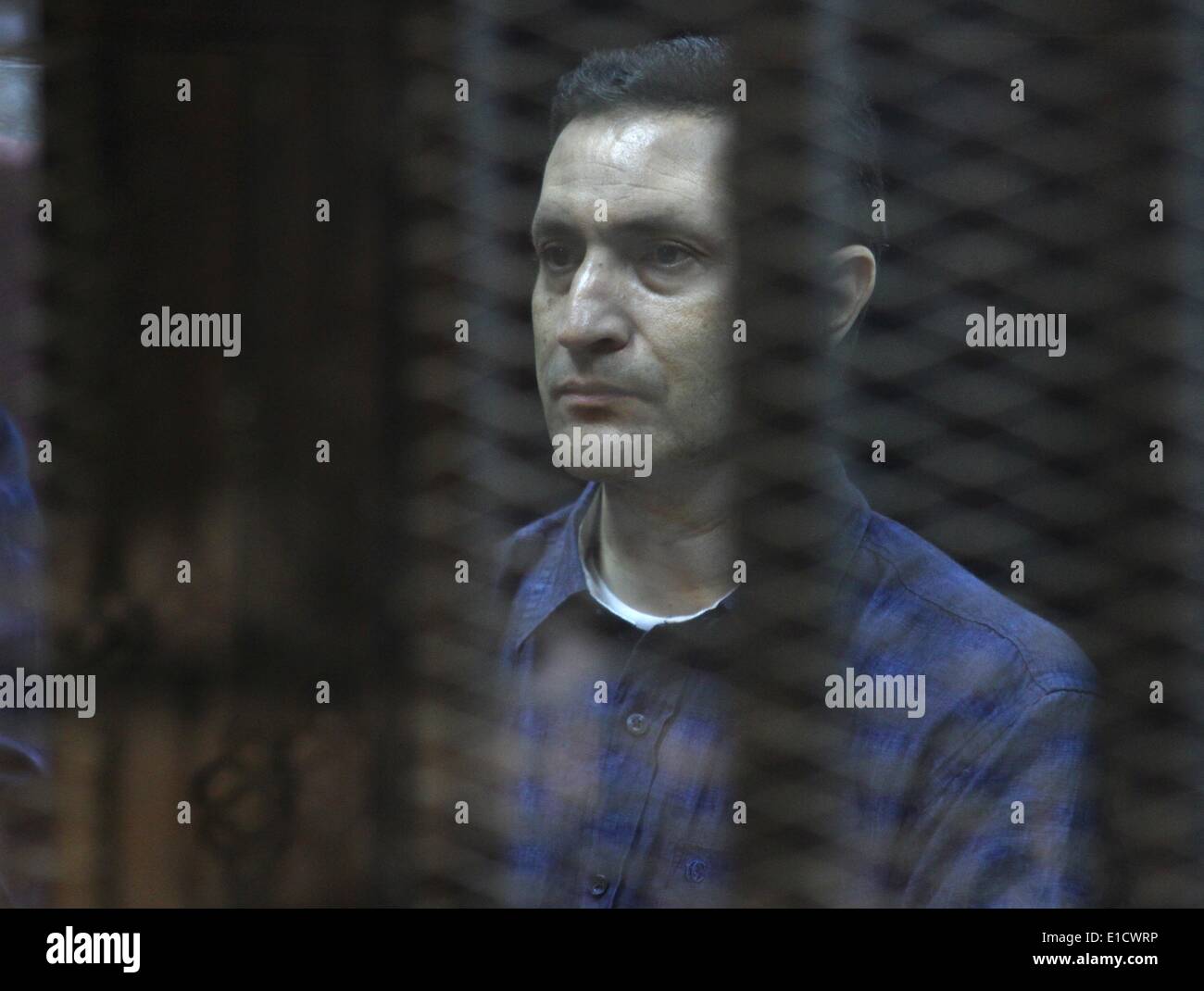 Cairo, Egypt. 31st May, 2014. Alaa Mubarak, son of former Egyptian ...