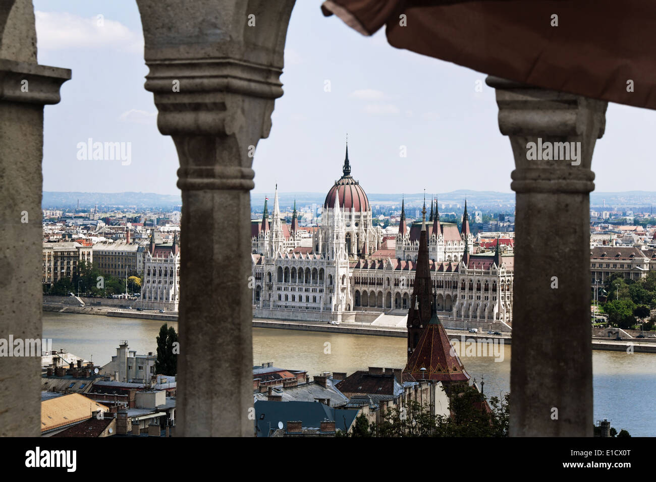 Europe, Hungary, Budapest, Cityscape with Parliament. One of the ...