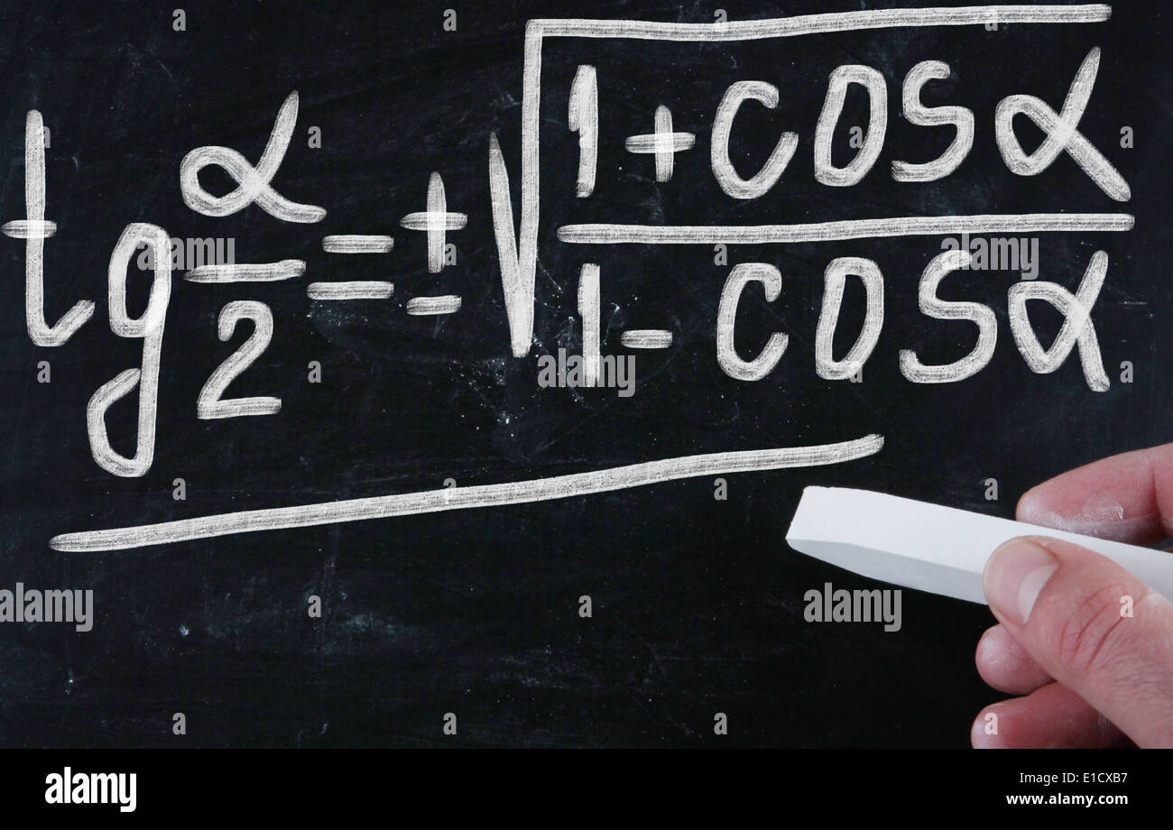 Complicated math equations on blackboard hi-res stock photography and ...