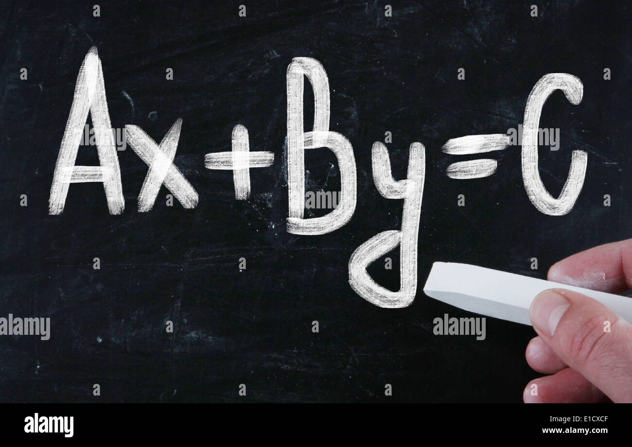 Complicated math equations on blackboard hi-res stock photography and ...