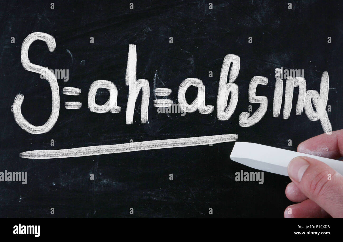 math on blackboard Stock Photo - Alamy