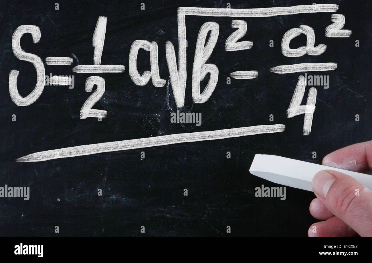 Complicated math equations on blackboard hi-res stock photography and ...