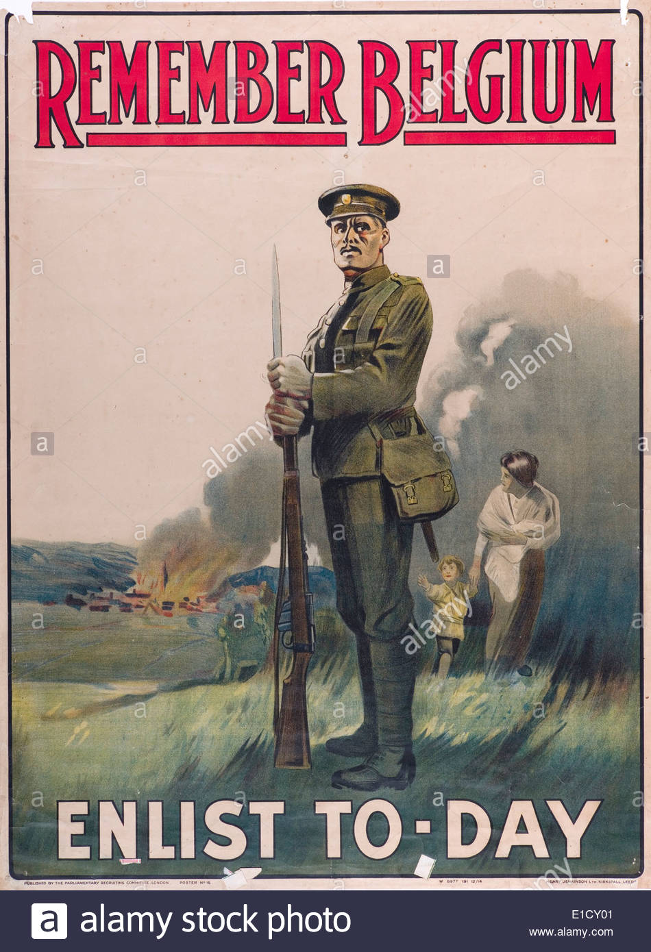Ww1 British Propaganda Poster Stock Photos & Ww1 British Propaganda ...