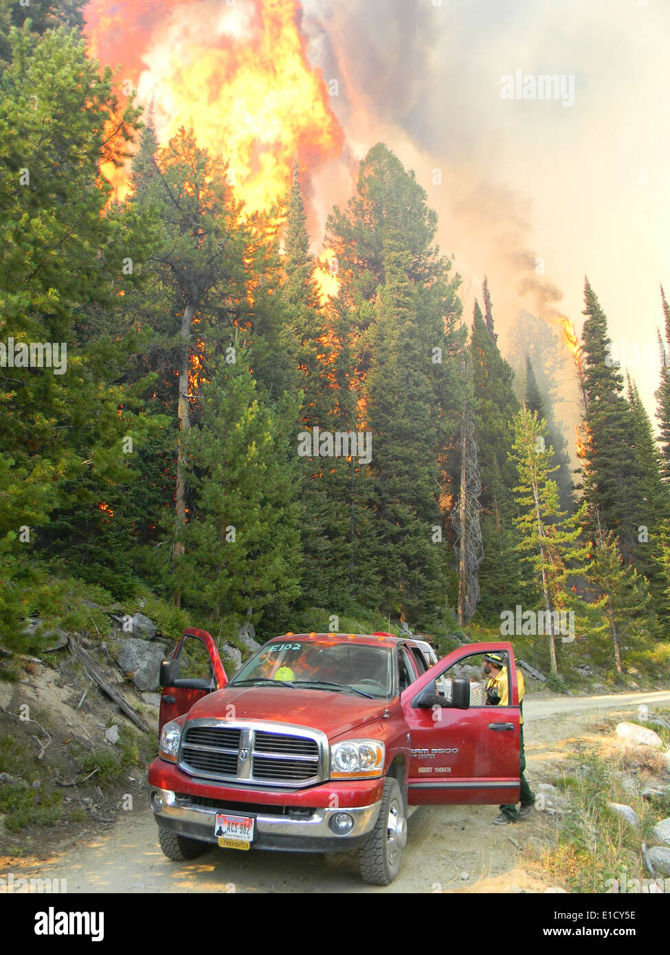 The 41 Complex Fire, which occurred in 2011 in the Bitterroot National ...