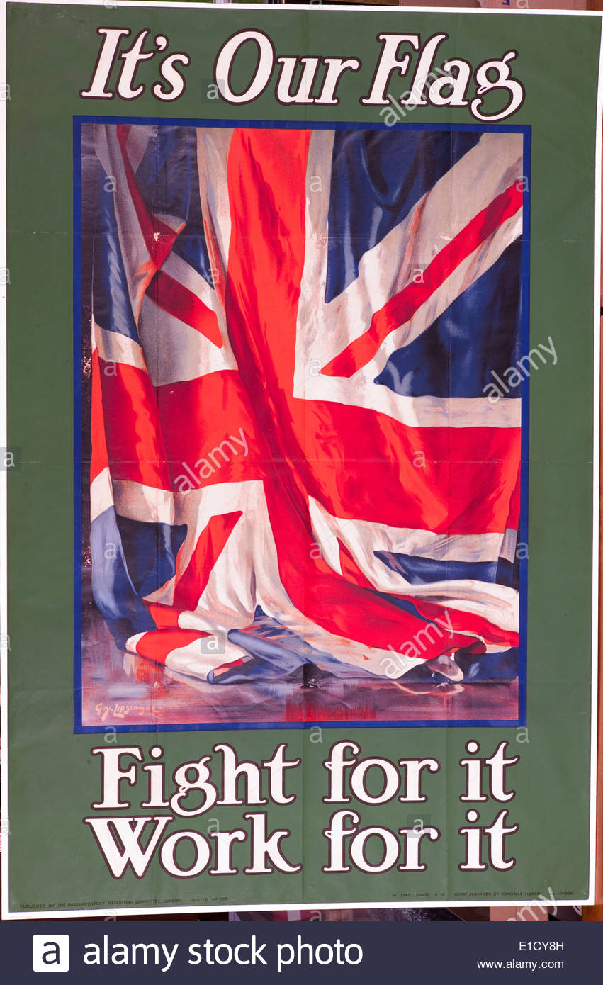 First World War British Recruitment Poster Stock Photos & First World ...