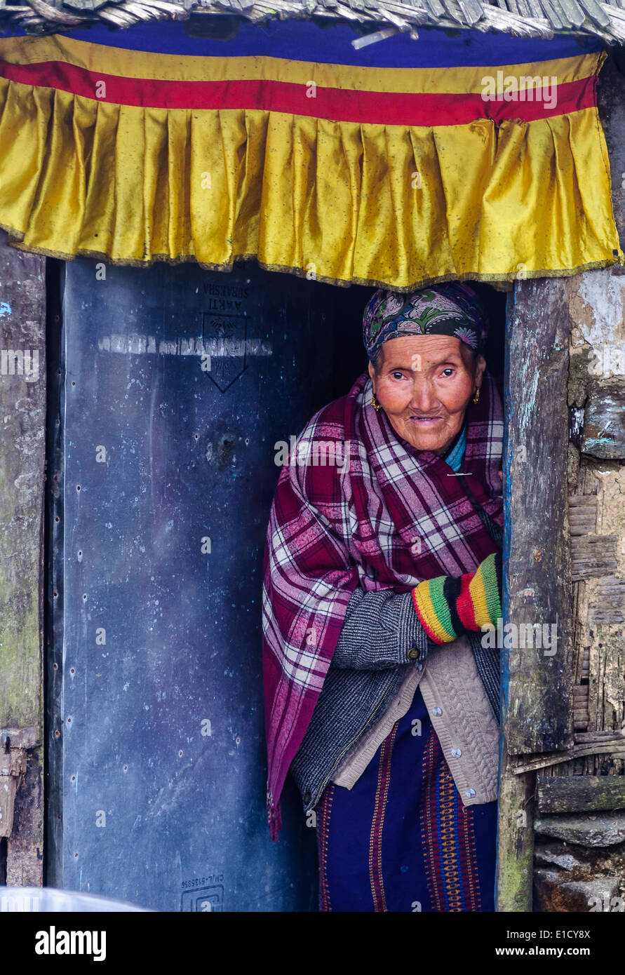 Old nepali woman hi-res stock photography and images - Alamy