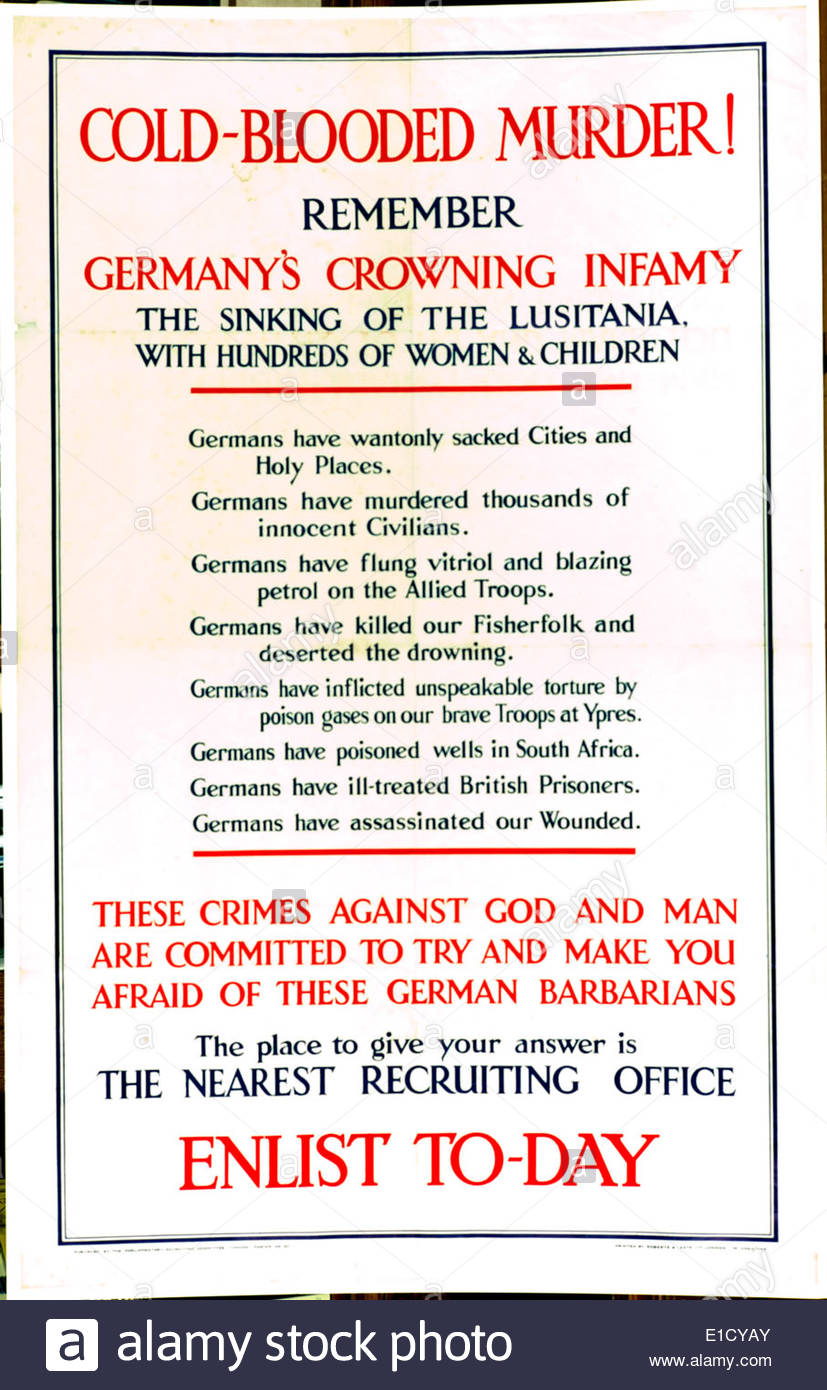 Ww1 Propaganda Poster Germany High Resolution Stock Photography and ...