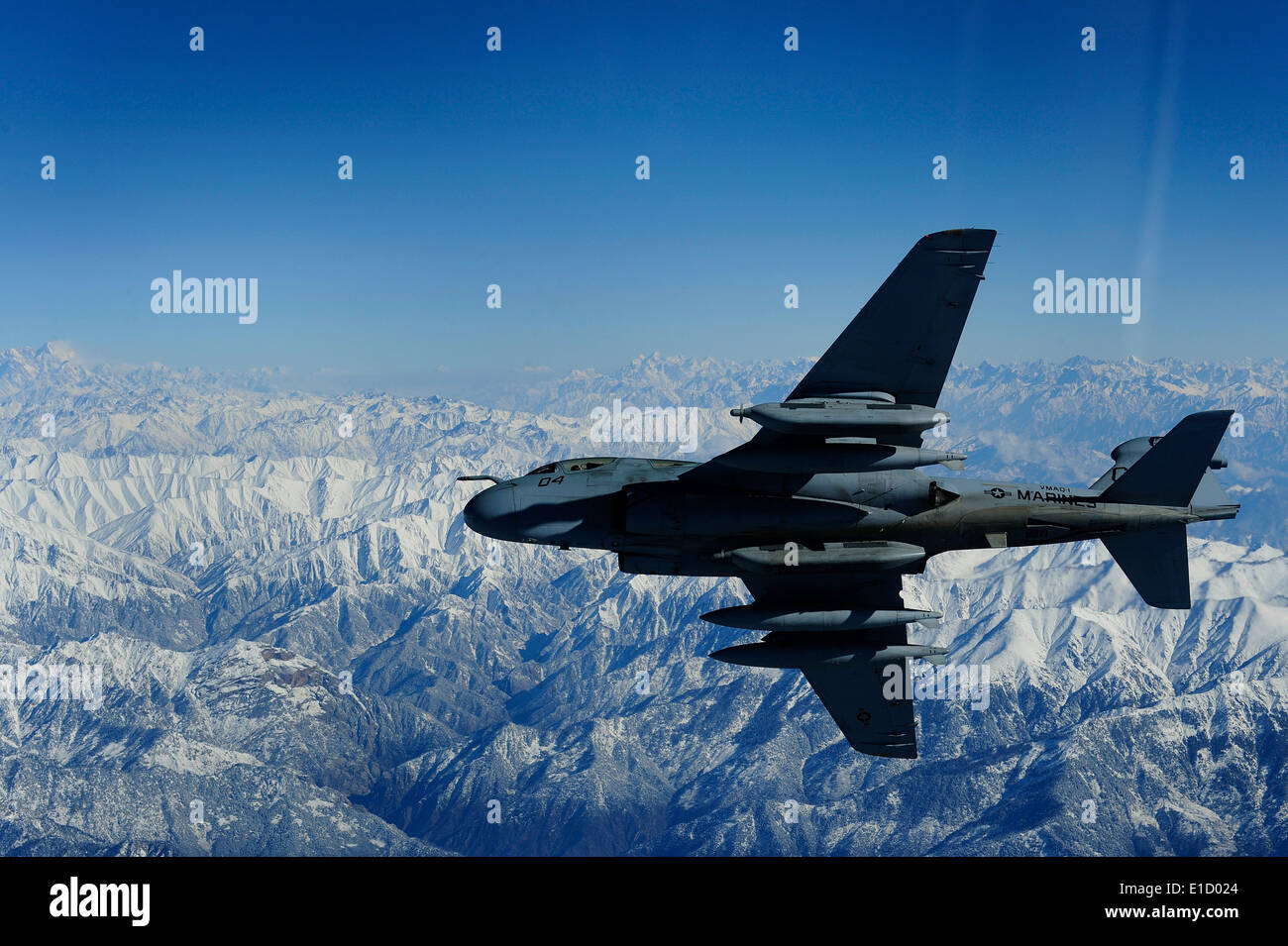 A U.S. Marine Corps EA-6B Prowler aircraft from Bagram Airfield ...
