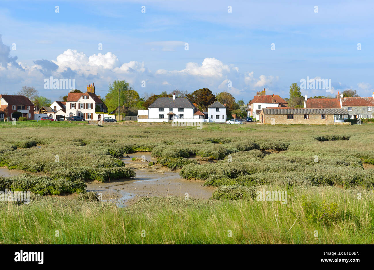 View of the small coastal village of Sidlesham which includes some of ...