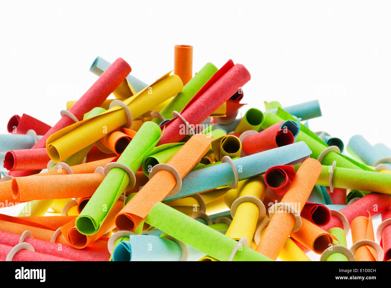 Lots of colorful Chinese fortune tickets lie in a muddle Stock Photo ...