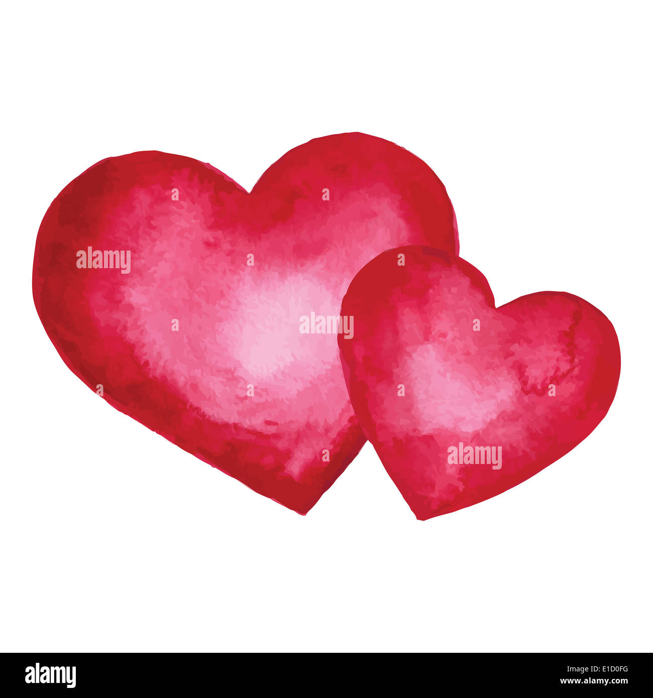 Watercolor heart. Design element Stock Photo - Alamy