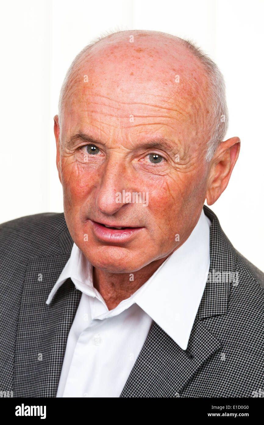 Senior Portraits. Portrait of a friendly elderly man. shot in the ...