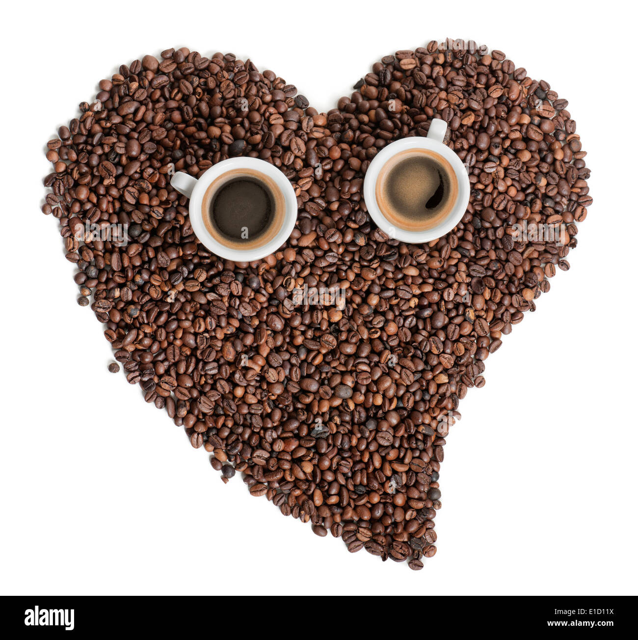 Coffee bean heart shape hi-res stock photography and images - Alamy