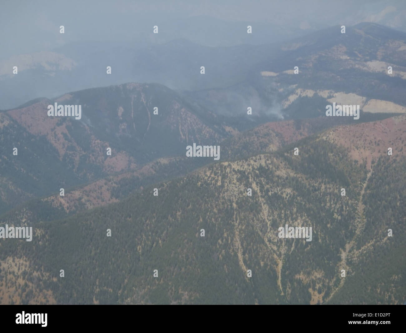 This image captures the Dry Fork area of the Elbow Pass Complex ...