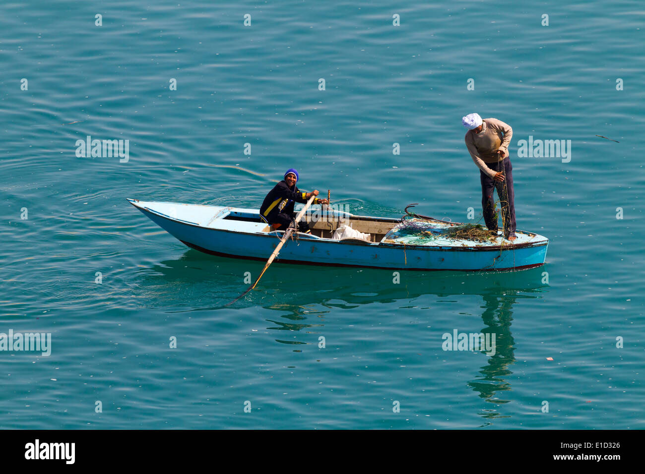 Fisherman on the Suez Canal Egypt Stock Photo - Alamy