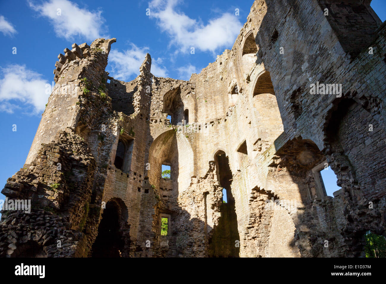 Nunney Castle and moat, Nunney, near Frome, Somerset Stock Photo - Alamy