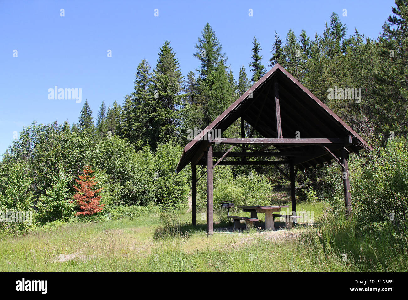 Bull River Day Use Area Stock Photo - Alamy