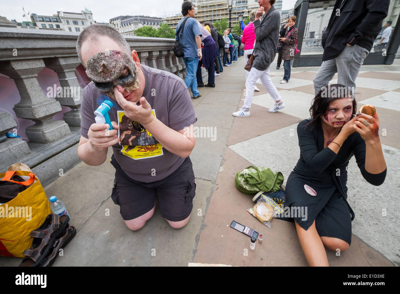 London, UK. 31st May 2014. Zombie Walk in London Credit: Guy Corbishley ...